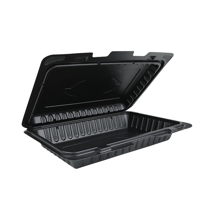 3 Compartment Square Hinge Container - 8" - Sunshine Supply